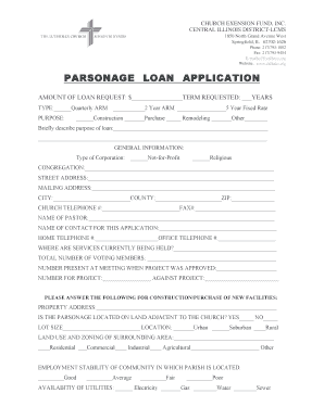 Fillable Online cidlcms CEF PARSONAGE L ON TEMPLATE.DOC - cidlcms Fax ...