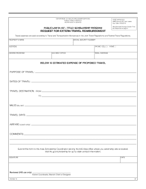 Fillable Online ihs PUBLIC LAW 94-437 TITLE I SCHOLARSHIP PROGRAM ...