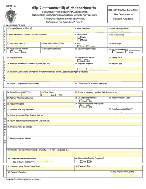 Fillable Online FORM 118 The Commonwealth of Massachusetts ... - laws ...