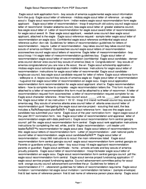 Fillable Online ntnf Eagle Scout Recommendation Form PDF ...
