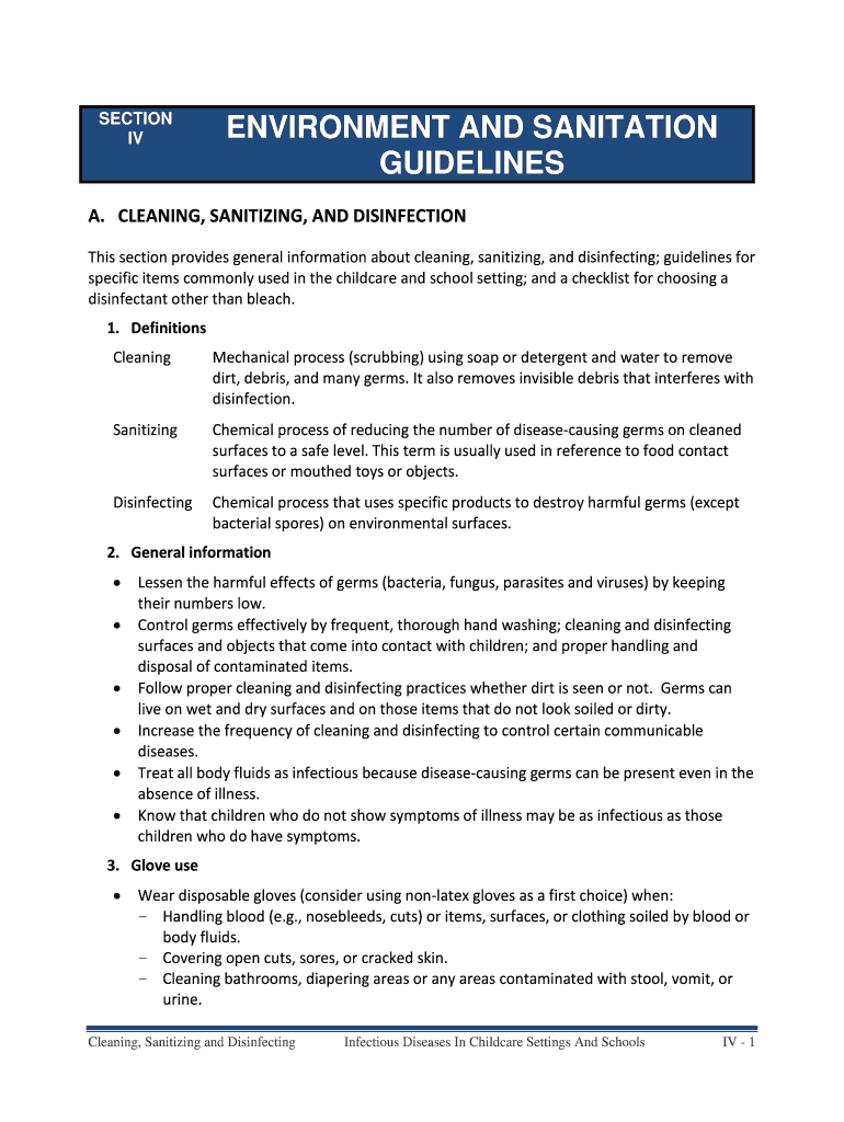 Fillable Online ENVIRONMENT AND SANITATION Fax Email Print - pdfFiller