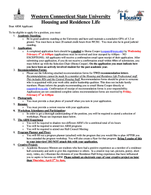 Fillable Online wcsu by 4:00pm. - Western Connecticut State University - wcsu Fax Email Print ...