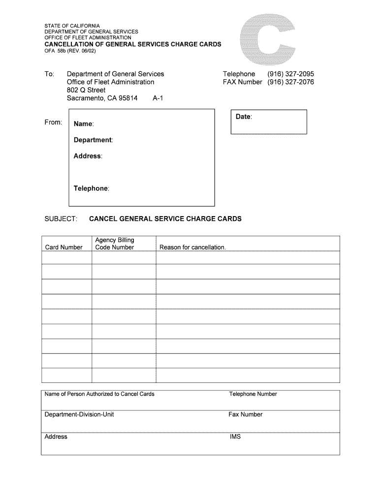 Fillable Online documents dgs ca OFA58b.doc Fax Email Print - pdfFiller