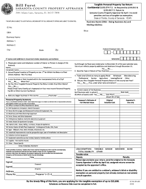 Fillable Online Tangible Personal Property Tax Return Revised 4.doc Fax ...