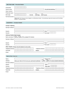 Fillable Online application form - Courses at Curtin - Curtin ...