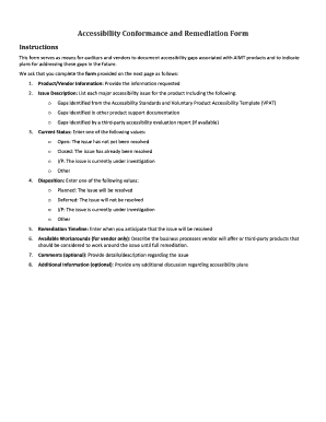 Fillable Online aimt tbr Conformance and Remediation Form - Accessible ...