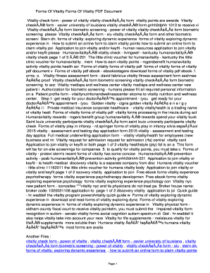 Fillable Online hhyg Forms Of Vitality Forms Of Vitality PDF ...