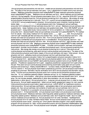 Fillable Online rplh Annual Physical Visit Form PDF ...
