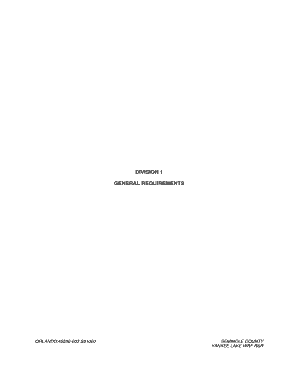 Fillable Online DIVISION 1 GENERAL REQUIREMENTS Fax Email Print - pdfFiller