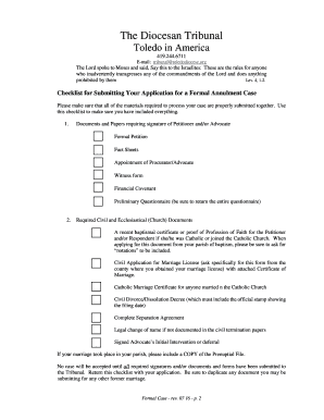 Fillable Online For a Formal Declaration of Freedom to Marry in the ...