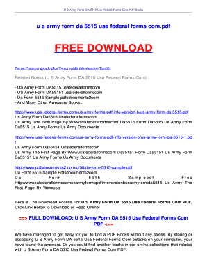 Fillable Online booksread U S Army Form DA 5515 Usa Federal Forms Com ...