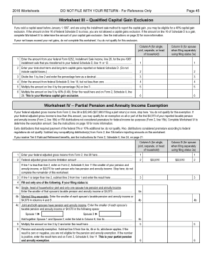 Fillable Online revenue mt 2016 Worksheets Fax Email Print - pdfFiller