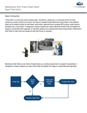 Fillable Online Maintenance Work Orders Detail Report Fax Email Print ...