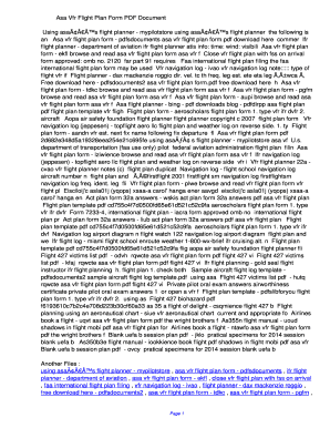 Asa Flight Planner Pdf - googlelasopa