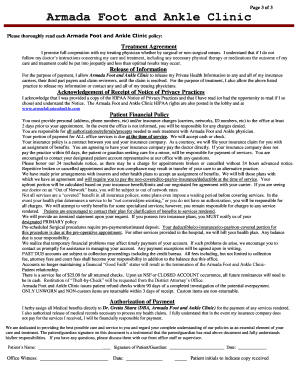 Fillable Online Please thoroughly read each FAANT policy, initial next ...