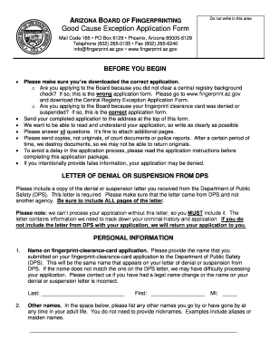 Fillable Online Good Cause Exception Application Form Fax Email Print ...