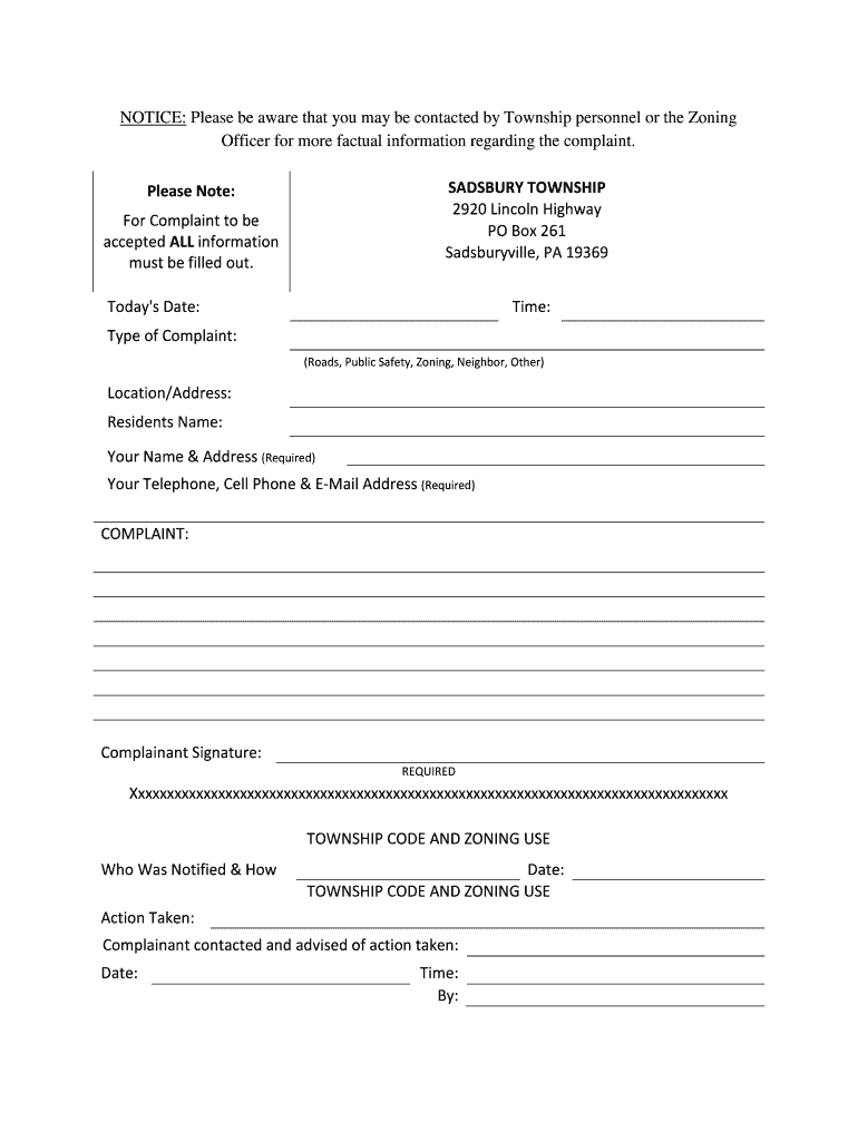 Fillable Online NOTICE: Please be aware that you may be contacted by ...
