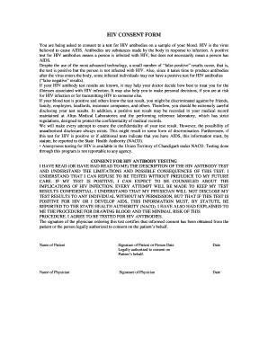 Fillable Online HIV CONSENT FORM-1 - ALTUS Lab Fax Email Print - pdfFiller