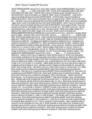 Fillable Online ieml Blank T Account Template PDF ...