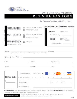 Gso Registration Form - Fill Online, Printable, Fillable, Blank | pdfFiller