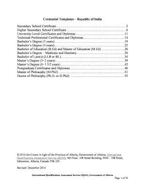 Fillable Online Credential Templates Republic of India Fax Email Print ...