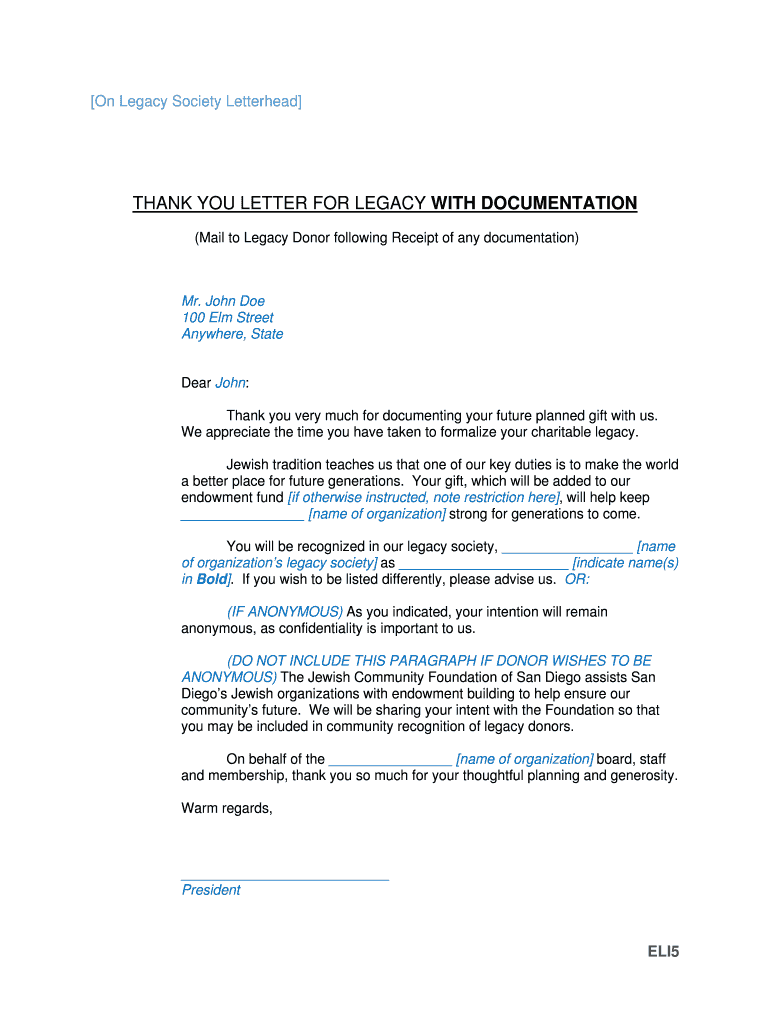 Fillable Online jcfsandiego 9d Thank You Letter for Legacy with ...