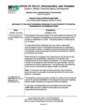 Fillable Online onlineresources wnylc POLICY BULLETIN # Fax Email Print ...