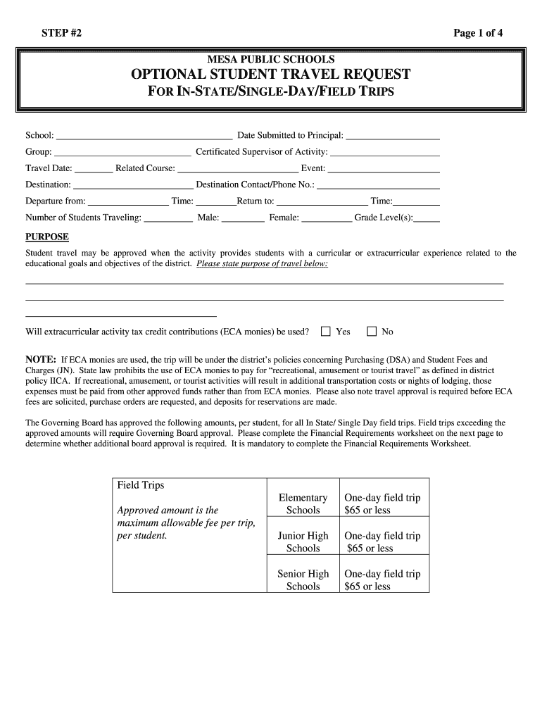 Fillable Online mpsaz FILLABLE -In-State travel packet End User .pdf ...