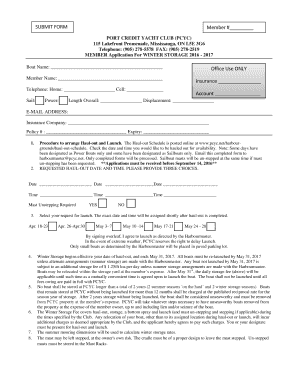 Fillable Online SUBMIT FORM Member - pcyc.net Fax Email Print - pdfFiller