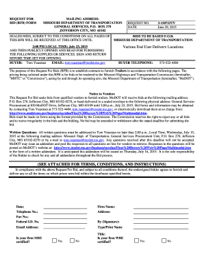 Fillable Online modot MAILING ADDRESS: - modot Fax Email Print - pdfFiller