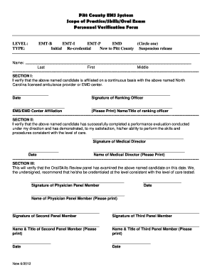 Fillable Online ecu Personnel Verification Form - ecu Fax Email Print ...