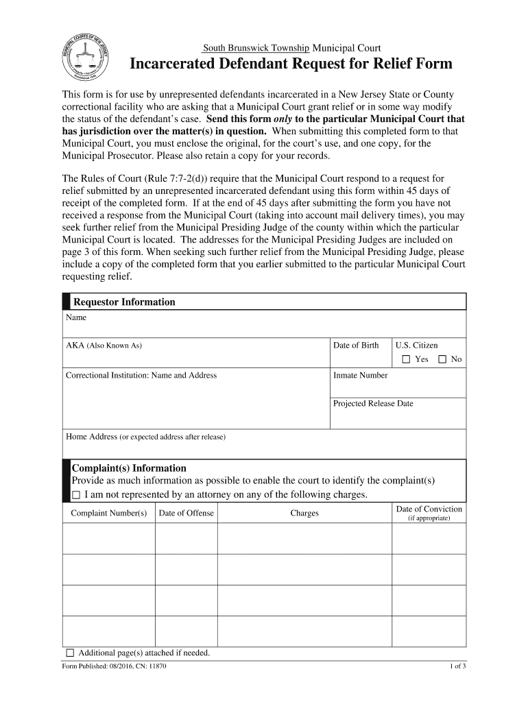 Defendant request form: Fill out & sign online | DocHub