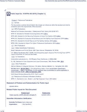Fillable Online nfpa Public Input Report - NFPA - nfpa Fax Email Print ...