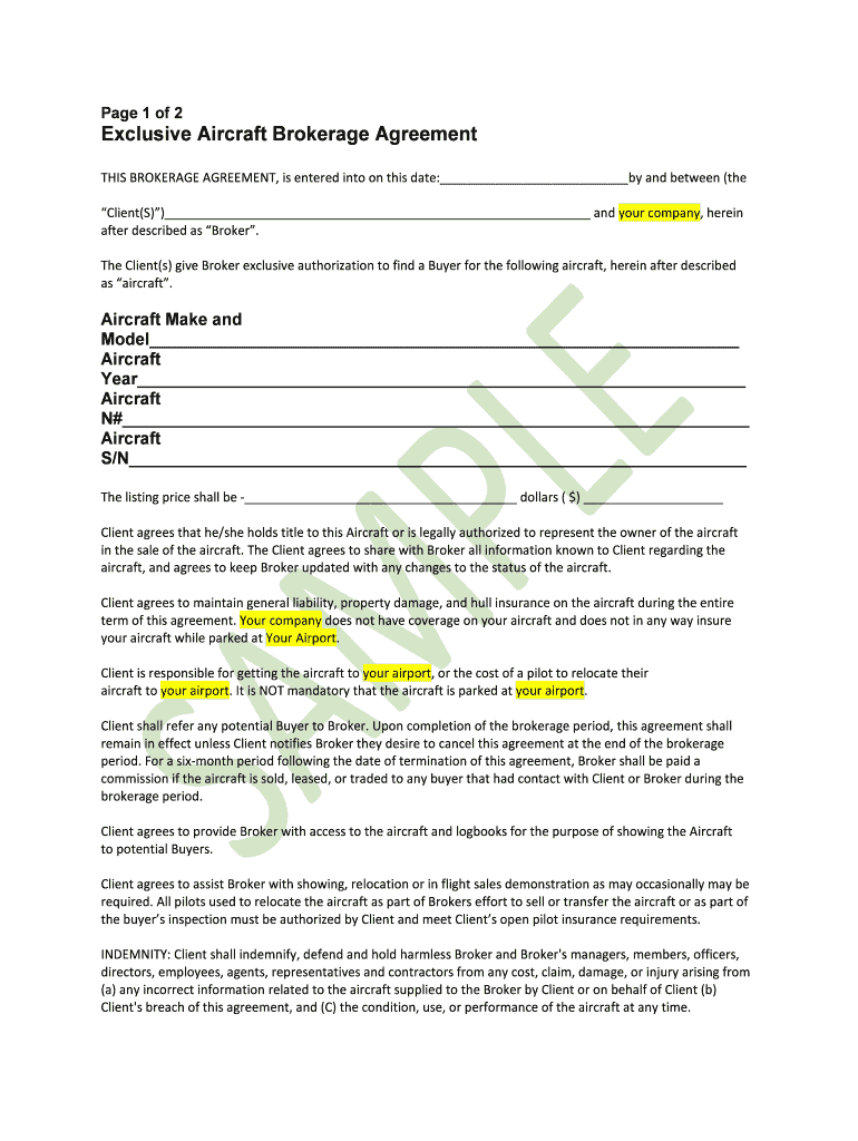 Fillable Online List Agreement Sample Fax Email Print - pdfFiller