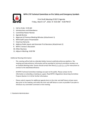 Fillable Online nfpa NFPA 170 Technical Committee on Fire Safety and ...