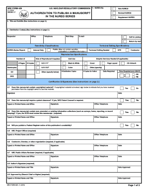 Fillable Online nrc NUREG No Fax Email Print - pdfFiller