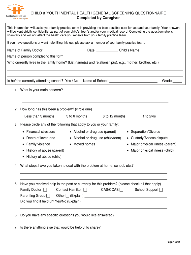 Fillable Online shared-care Child & Youth Mental Health General ...