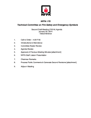 Fillable Online nfpa NFPA 170 Technical Committee on Fire Safety and ...