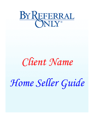 Fillable Online Home Buyer Client Binder - byreferralonly.com Fax Email ...