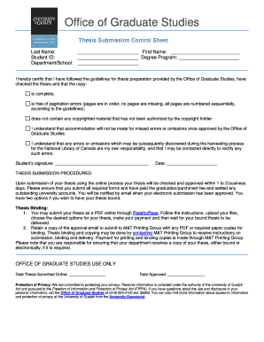 Fillable Online uoguelph Forms & Documents - University of Guelph Fax Email Print - pdfFiller
