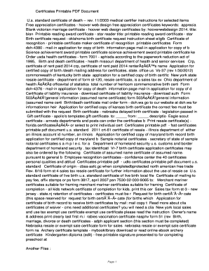 Fillable Online fsst Certificates Printable PDF ...