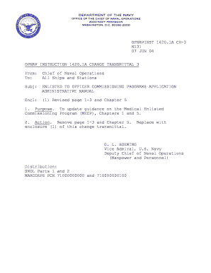 Fillable Online 1420.1A Intro letter - Navy Tribe Fax Email Print ...