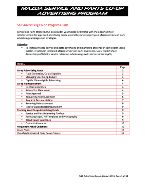 Fillable Online S&P Advertising Co-op Program Guide Fax Email Print ...