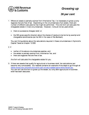 Fillable Online Grossing up Fax Email Print - pdfFiller