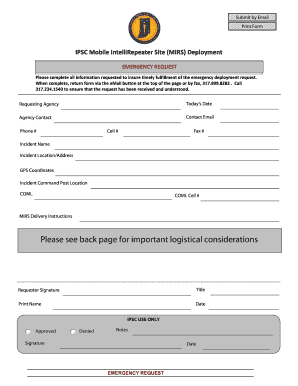 Fillable Online in NCR Radio Cache Deployment Procedures Final Police ...