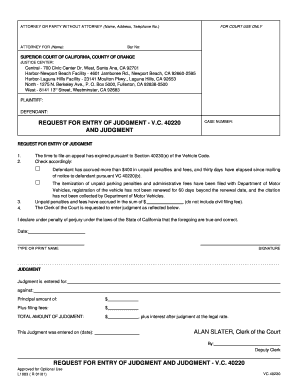 Fillable Online occourts ATTORNEY FOR (Name): Fax Email Print - pdfFiller