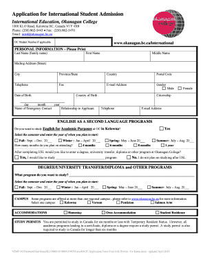 Fillable Online OCIE Application Form Print with flywire - for Karen ...