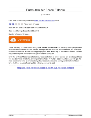 Fillable Online Form 40a Air Force Fillable. form 40a air force ...