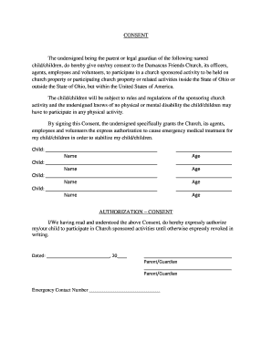 Fillable Online Youth Consent Form.docx Fax Email Print - pdfFiller