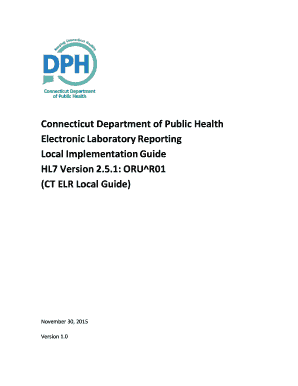 Fillable Online Connecticut Department of Public Health Electronic ...